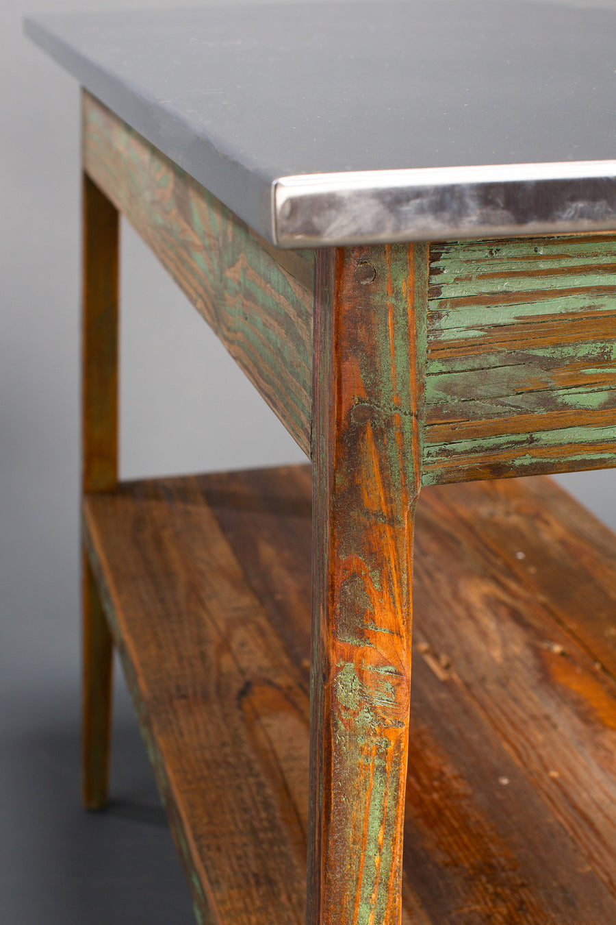 Island, Stainless Steel top Kitchen Island / Server with Shelf ...